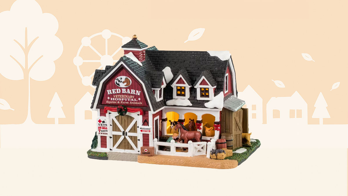 Red Barn Veterinary Hospital – Lemax Harvest Crossing 2024
